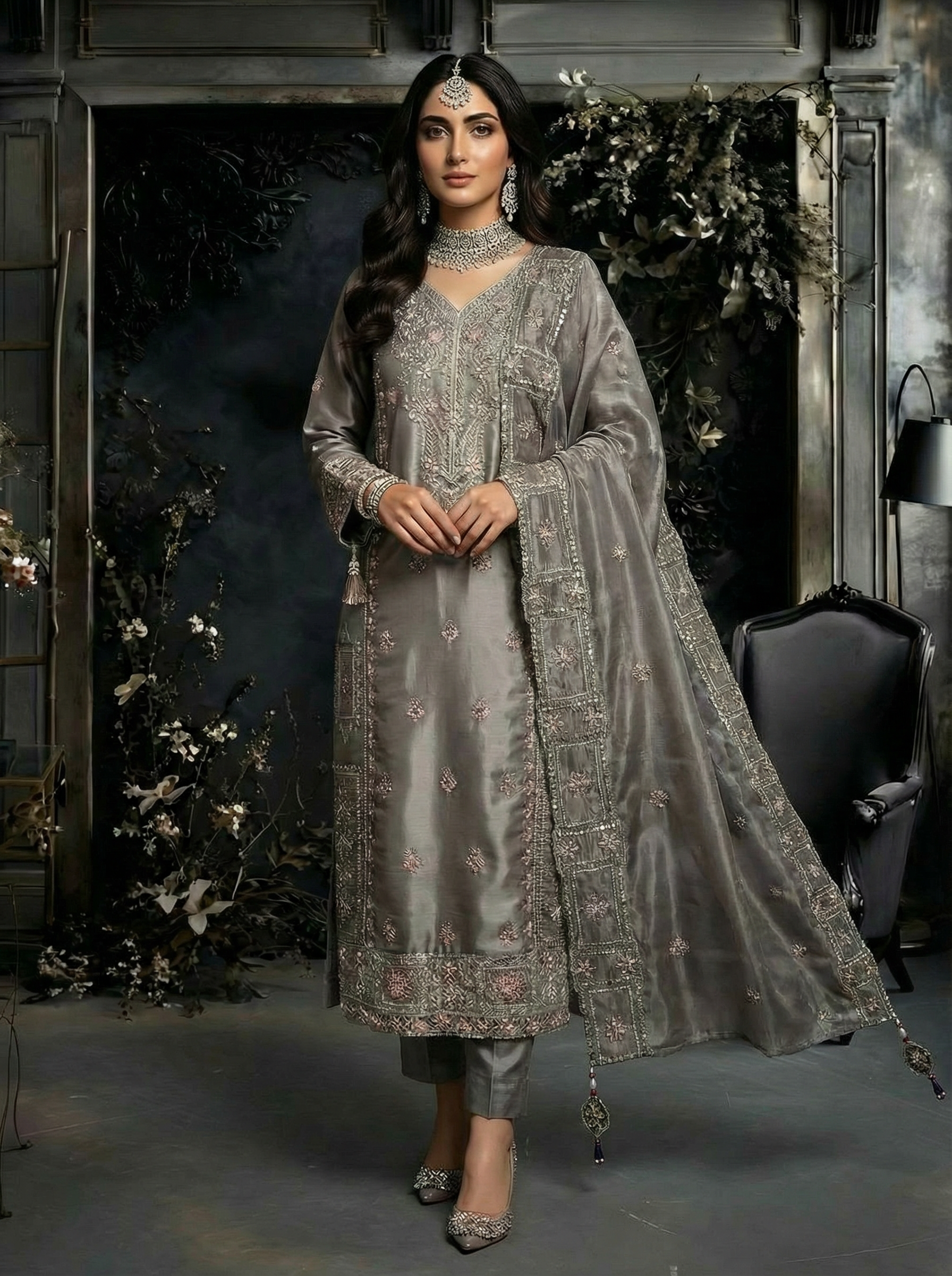 TEHZEEB - Unstitched Luxury Embroidered Sheesha Silk Collection ...